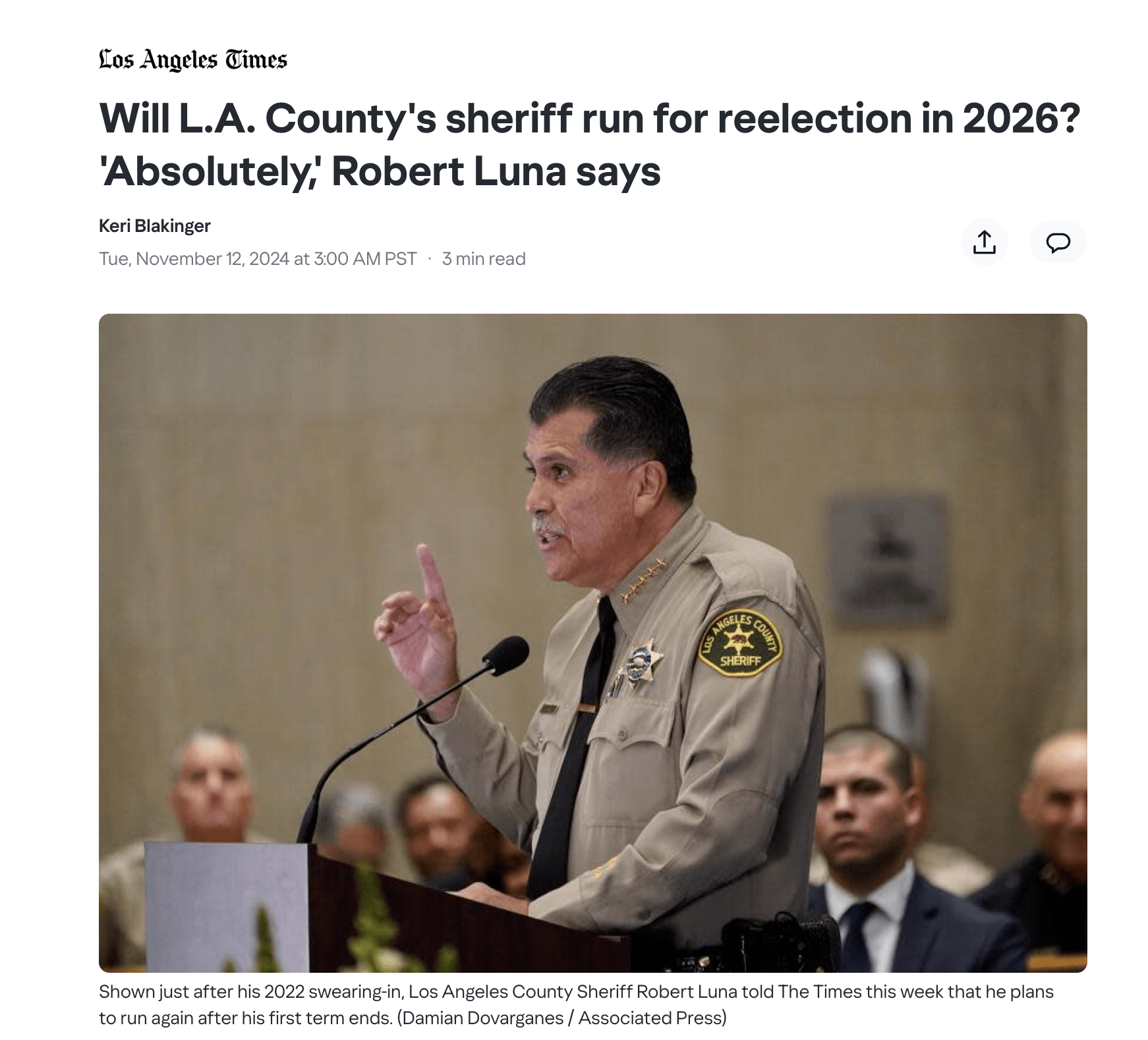 Luna’s Legacy of Lunacy: How Sheriff Robert "Bunker Bob" Luna is Fast ...
